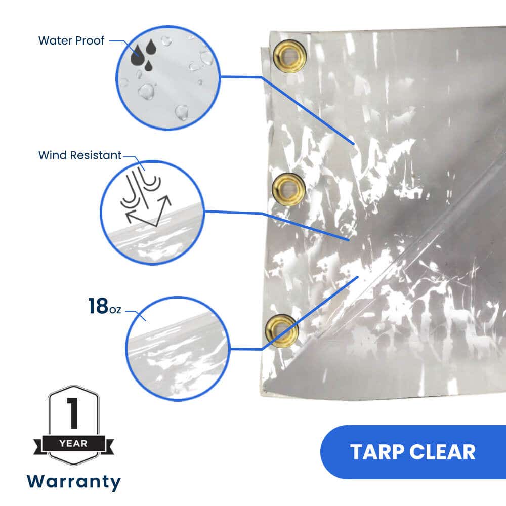 Buy Clear Vinyl Curtains - Outdoor Plastic Curtains | Covers & All