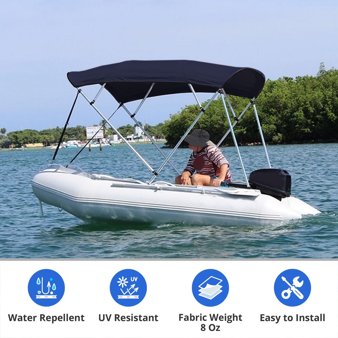 Buy 4 Bow Bimini Top for Boat & Get 20% OFF | Covers & All