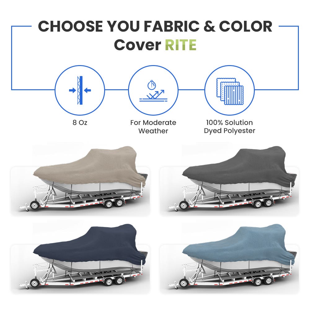 Cabin Cruiser Boat Cover with 10 Years Warranty | Covers&All