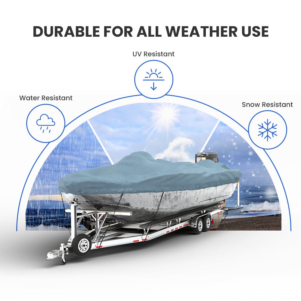 Jon Style Bass Boat Cover with 10 Years of Warranty at 20%| Cover&All