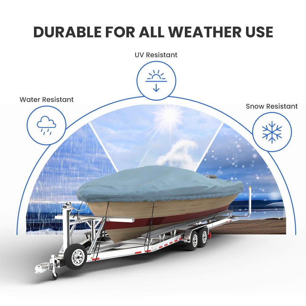 V Hull Runabout Boat Cover with 10 years warranty at 20% Today | Covers ...