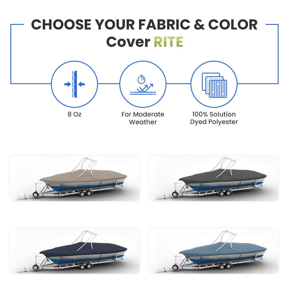 V Hull Runabout Boat Cover with 10 years warranty at 20% Today | Covers ...