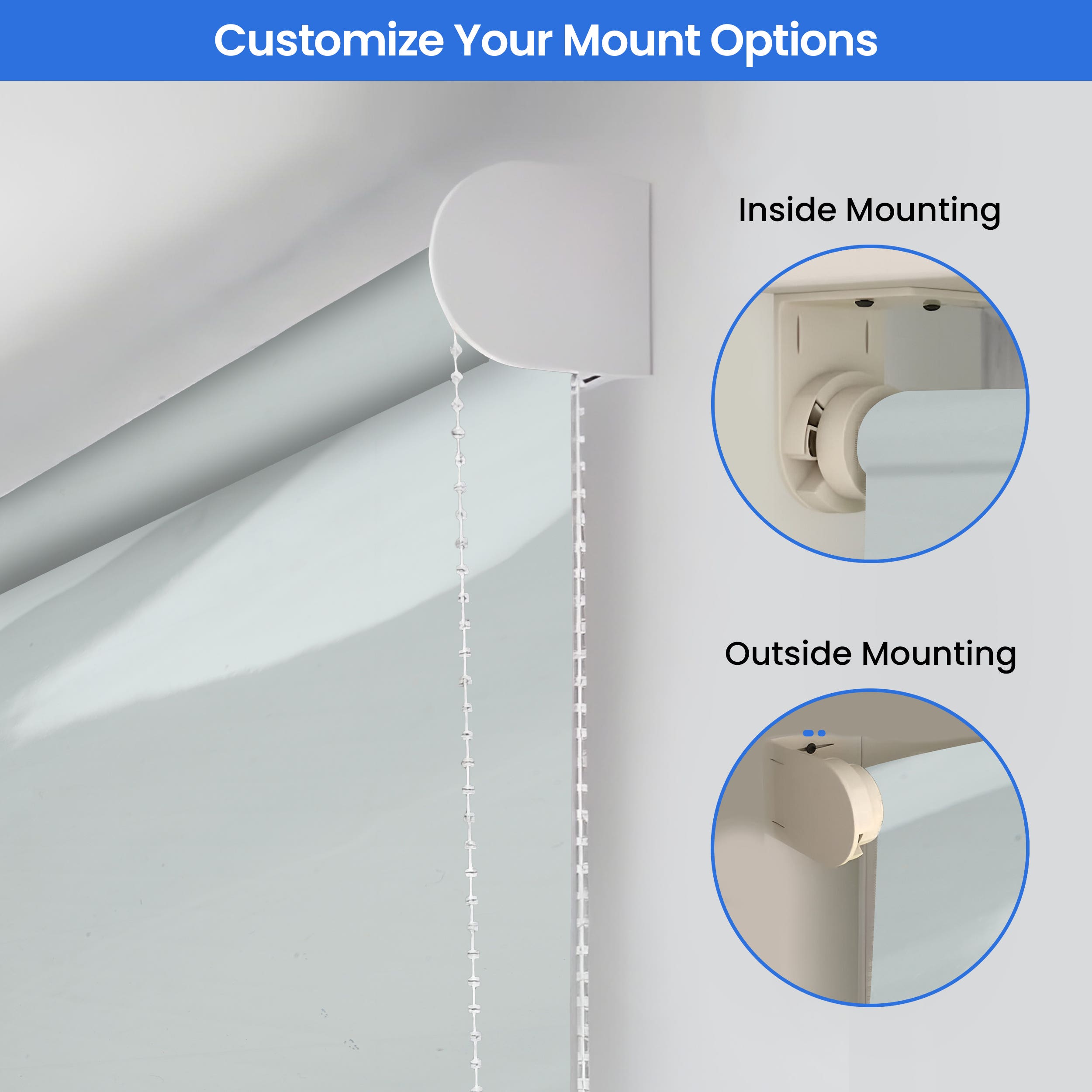 Buy Contemporary Designed Clear Roller Shades| Covers & All, US
