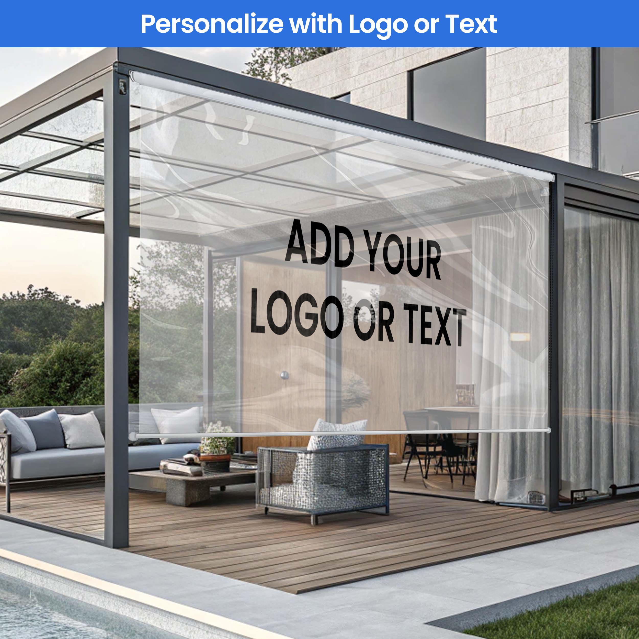 Buy Contemporary Designed Clear Roller Shades| Covers & All, US