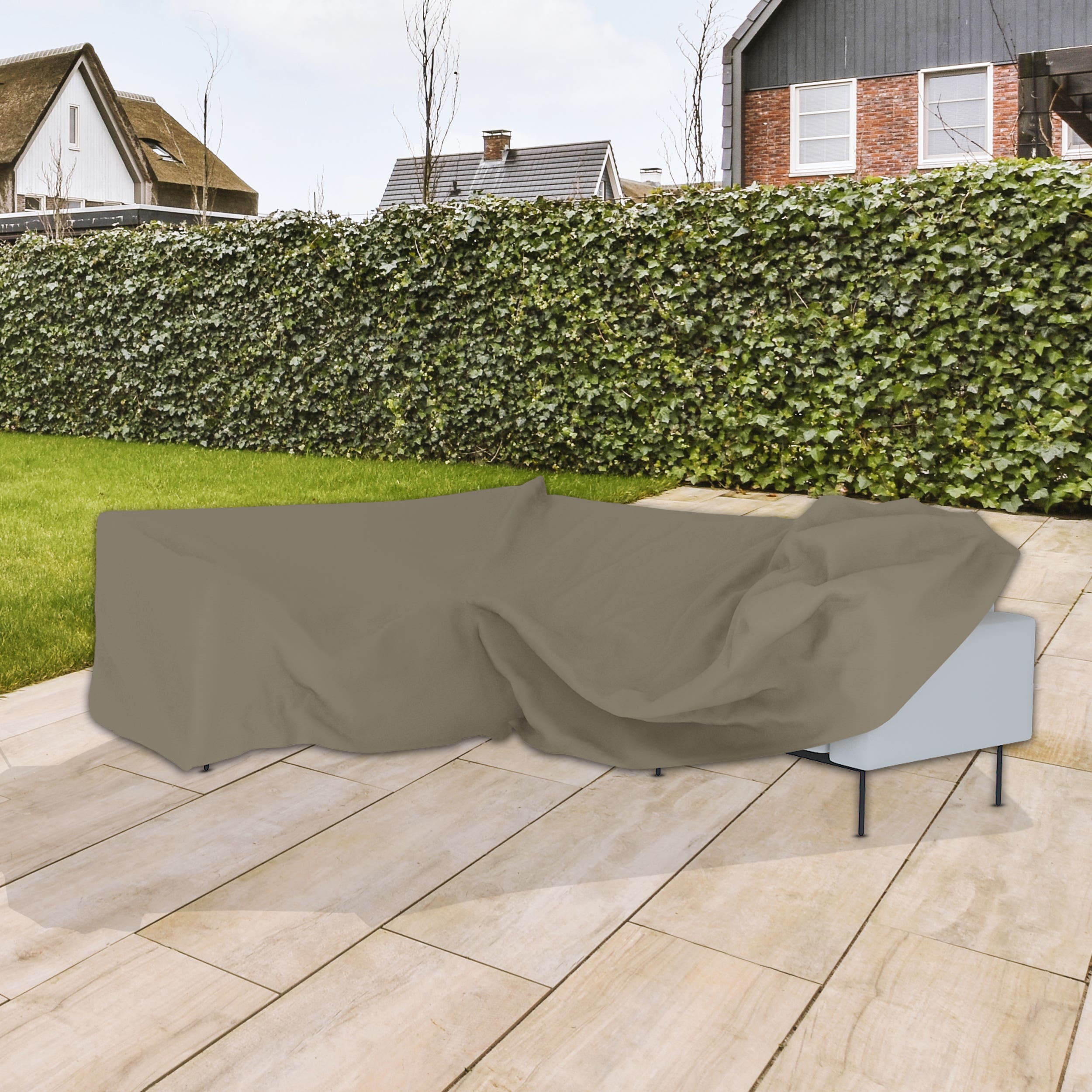L Shape Slanted Outdoor Custom Covers at Limited 20% Off | Covers & All