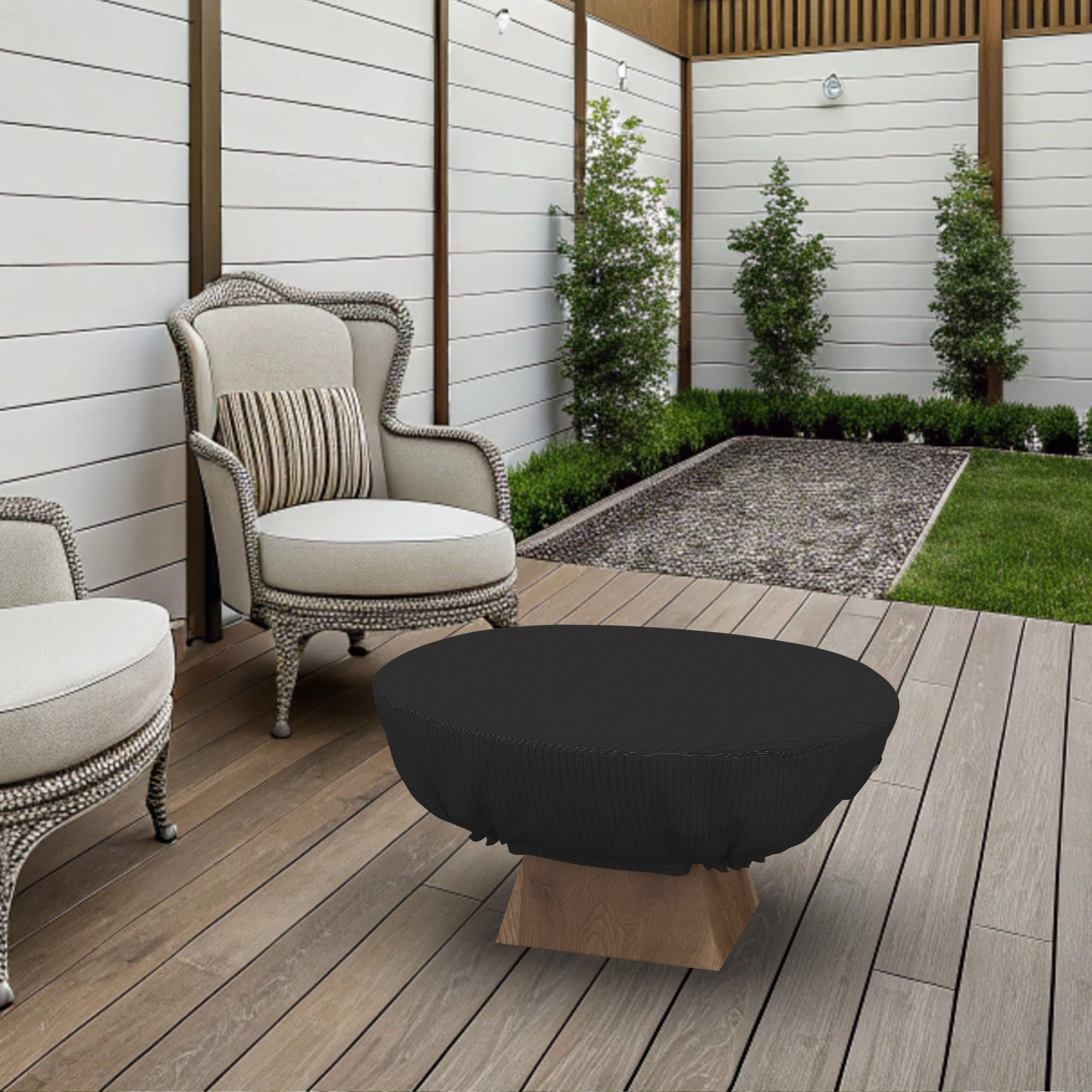 Round Fire Bowl Covers - Low Base at 20% Off Today | Covers & All