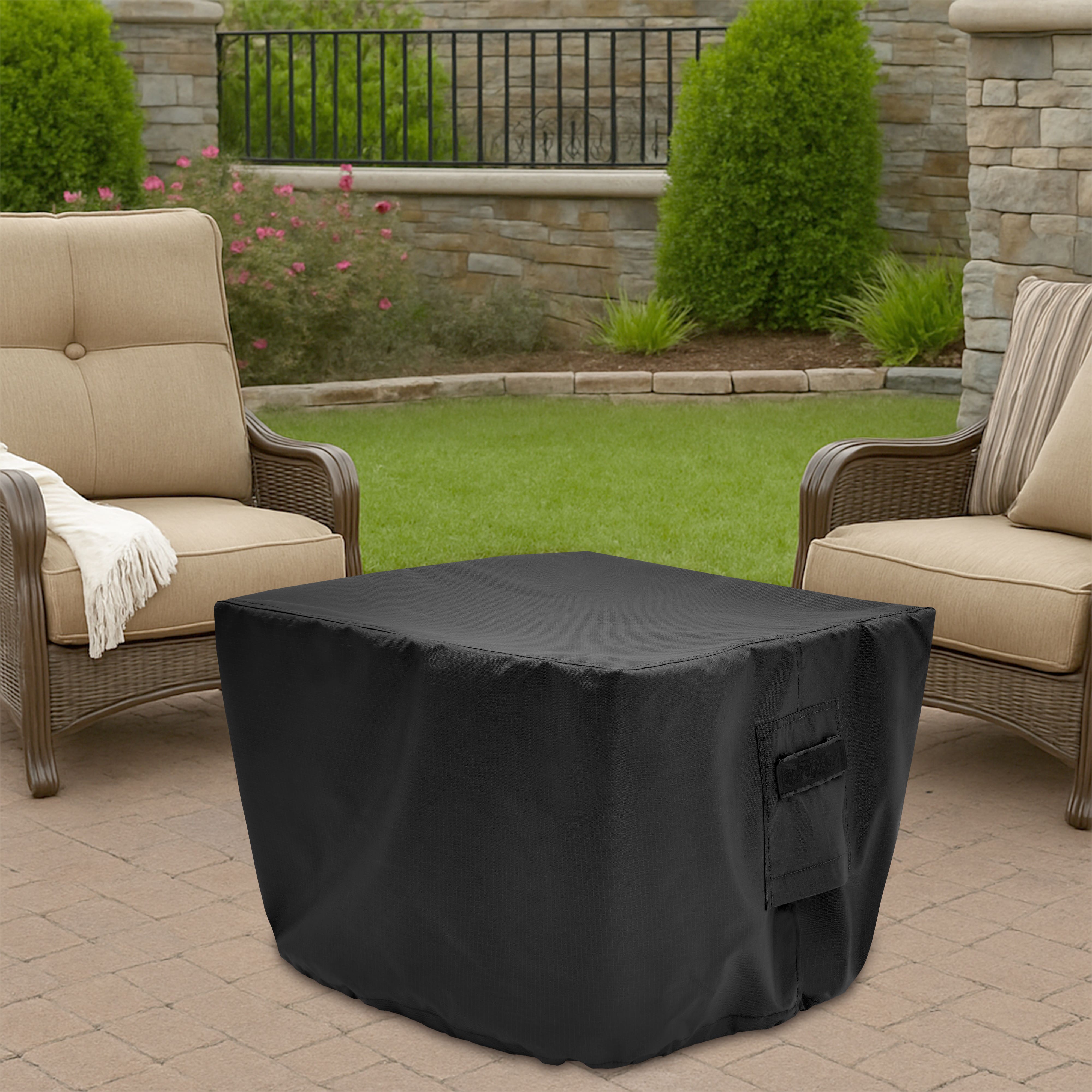 Waterproof Fire Bowl Covers - Square at 20% Off Today | Covers & All
