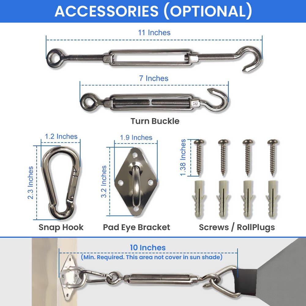 Custom Sun Shade Sails Rectangle & Get Upto 20% Off | Covers & All