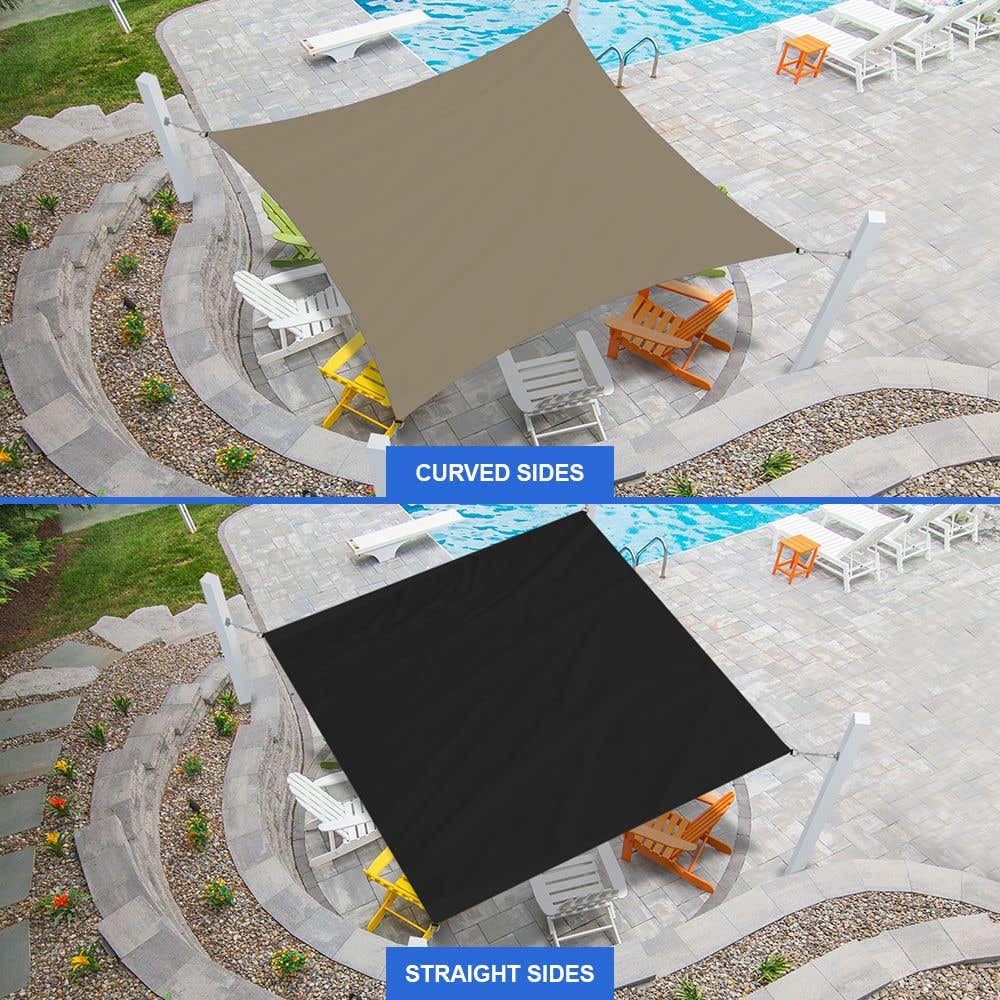 Premium Quality Square Waterproof Sun Shade Sail | Covers & All