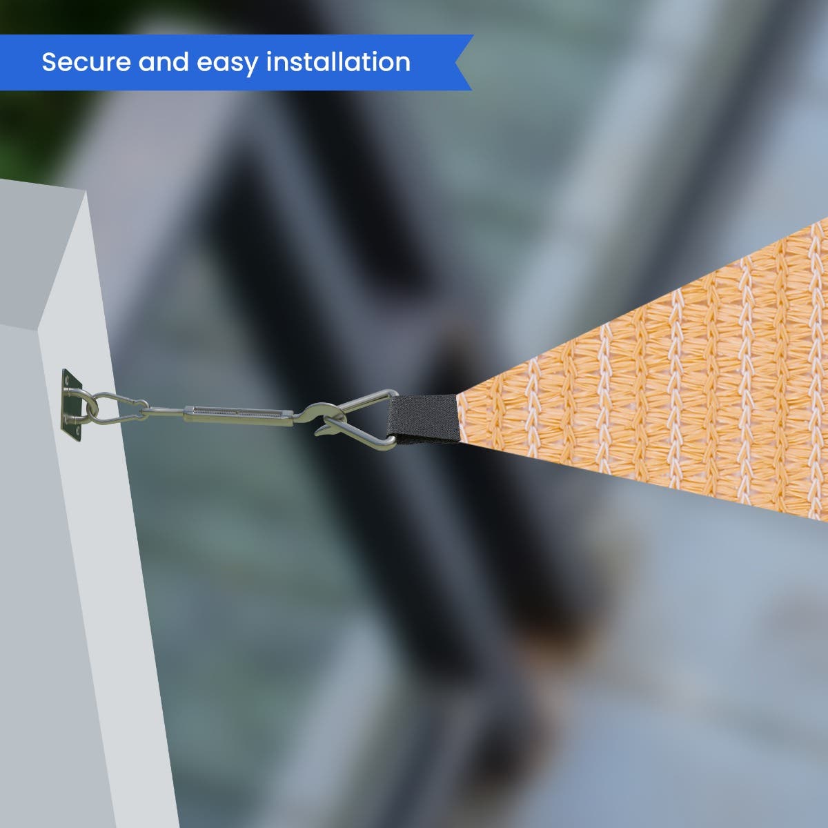 Triangle Waterproof Sun Shade Sail | Covers & All