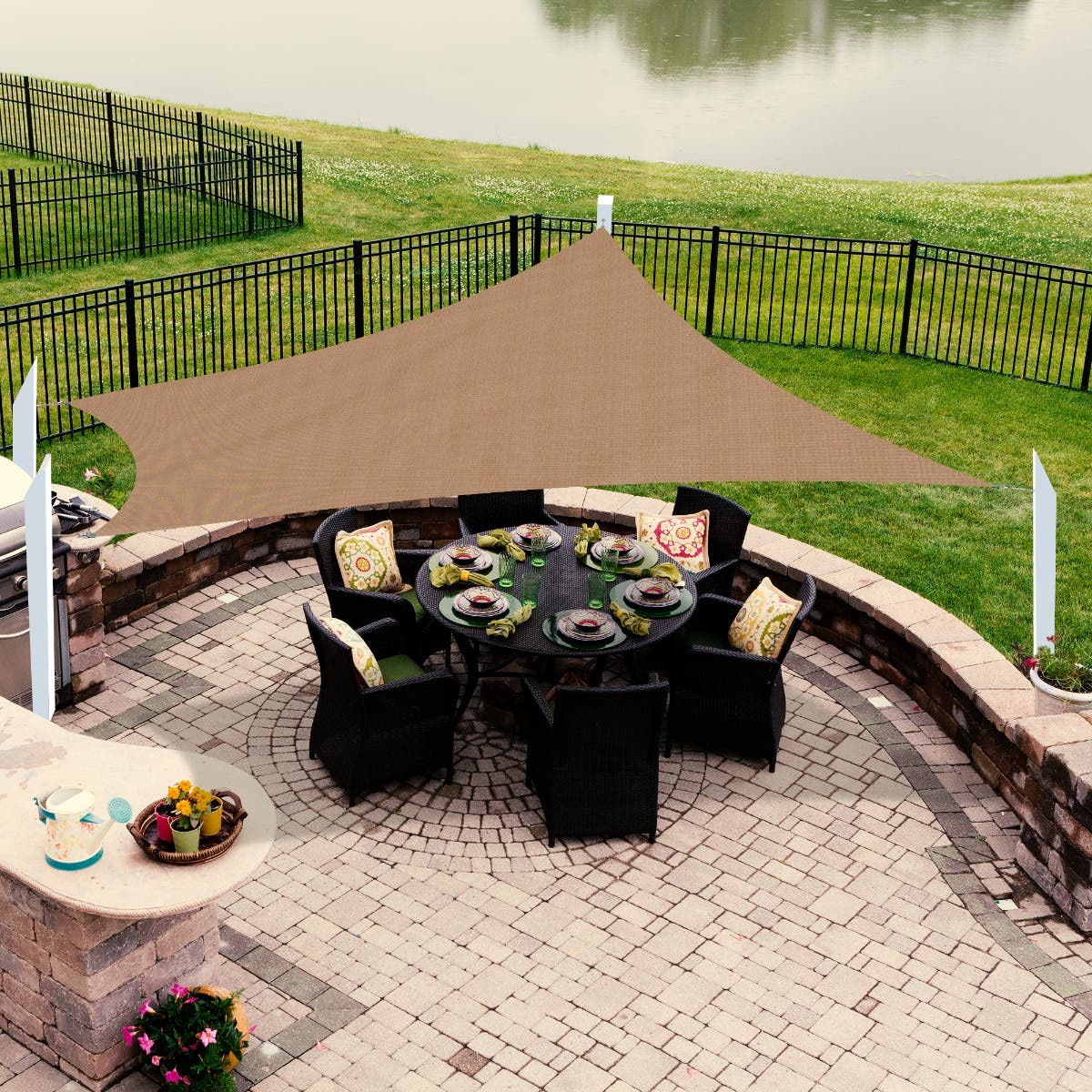 Custom 4-Sided Sun Shade Sails | Covers & All