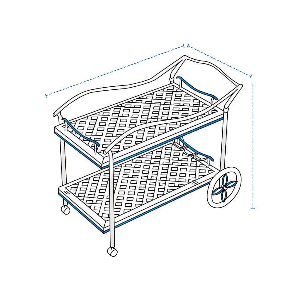 Wheeled Beverage Serving Cart Covers in Custom Sizes at 20% Today ...