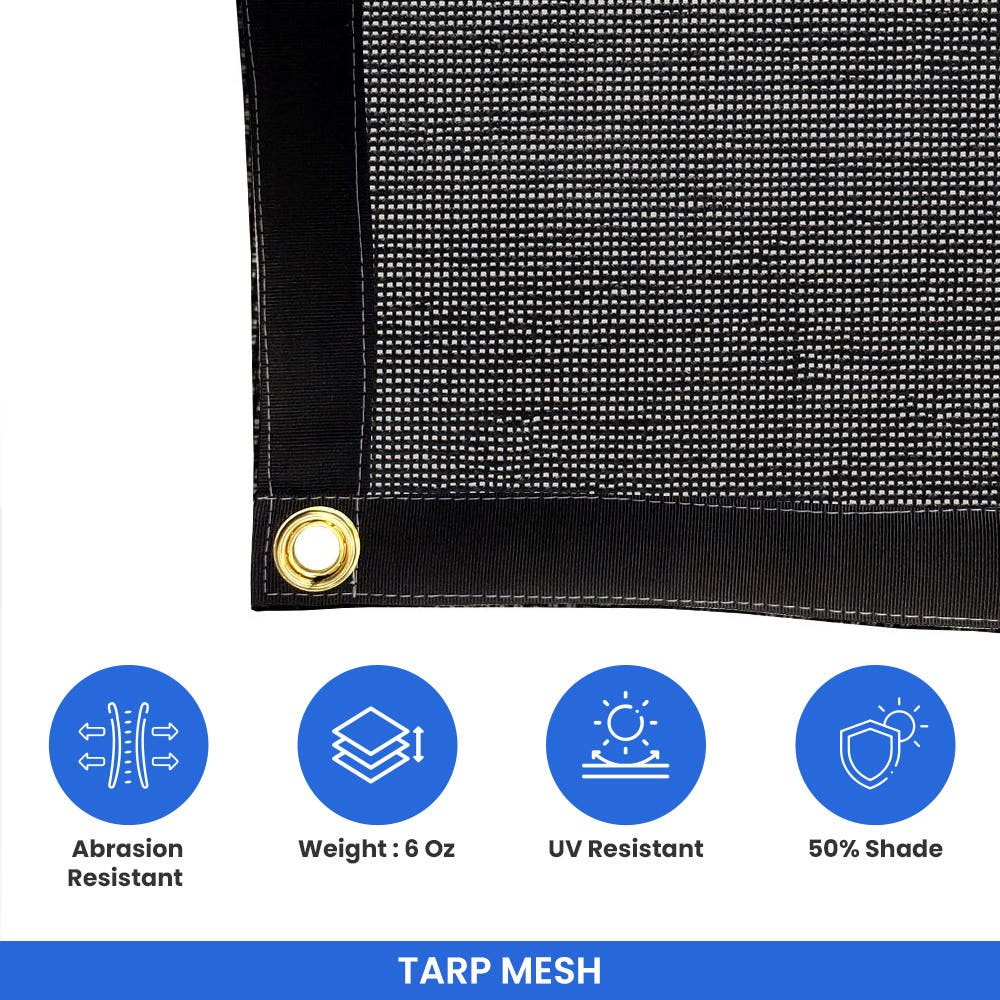 Custom Mesh Tarps - Shade Tarp with Grommets & GET 20% OFF | Covers & All