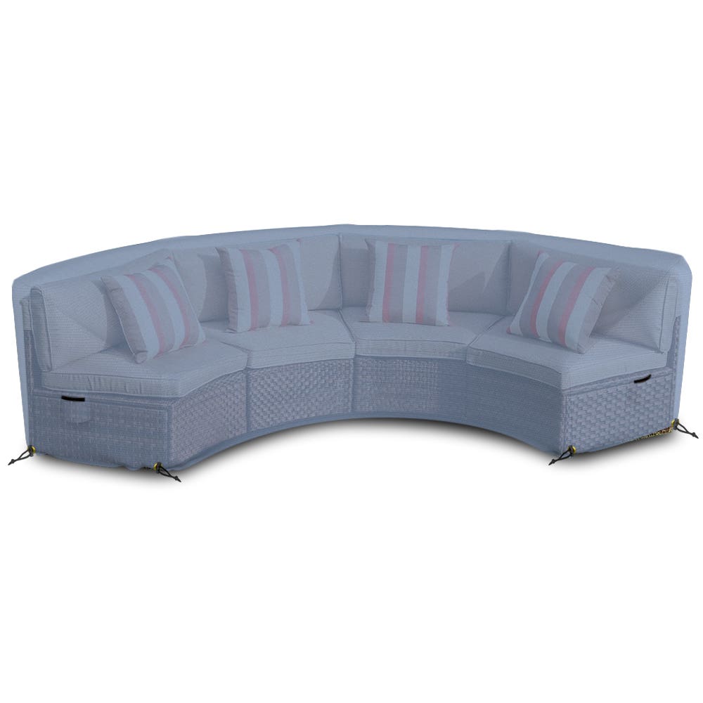 Shop High Tensile Strength Curved Sofa Covers | Covers & All