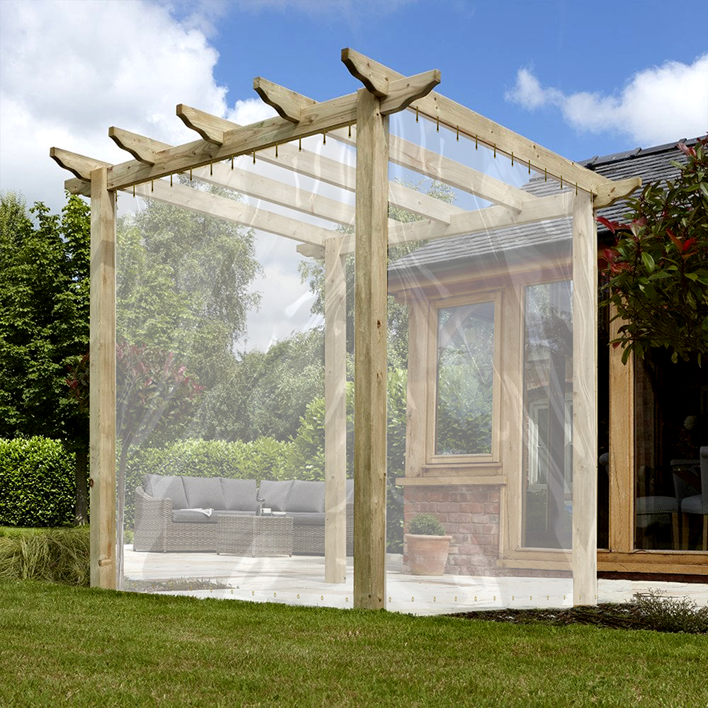 Buy Clear Vinyl Curtains - Outdoor Plastic Curtains | Covers & All