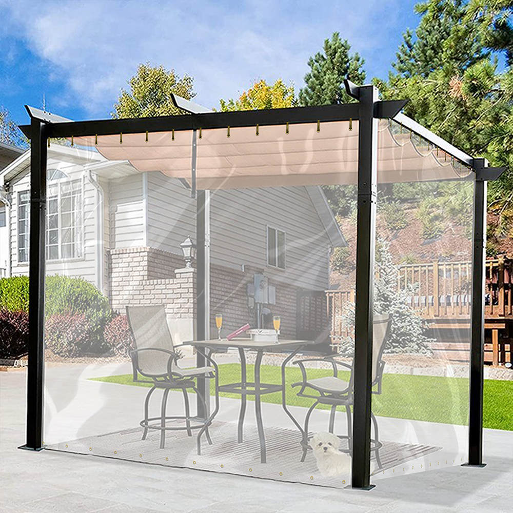 Buy Clear Vinyl Curtains - Outdoor Plastic Curtains | Covers & All