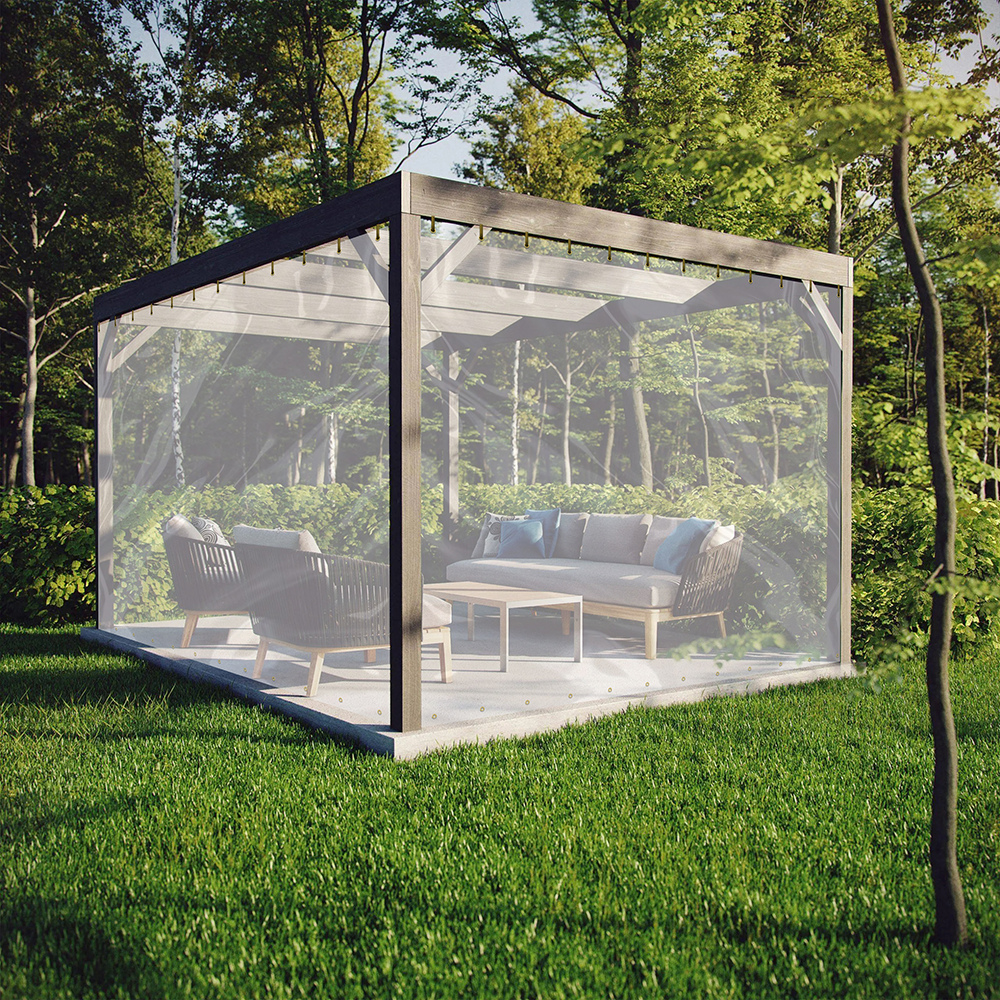 Buy Clear Vinyl Curtains - Outdoor Plastic Curtains | Covers & All