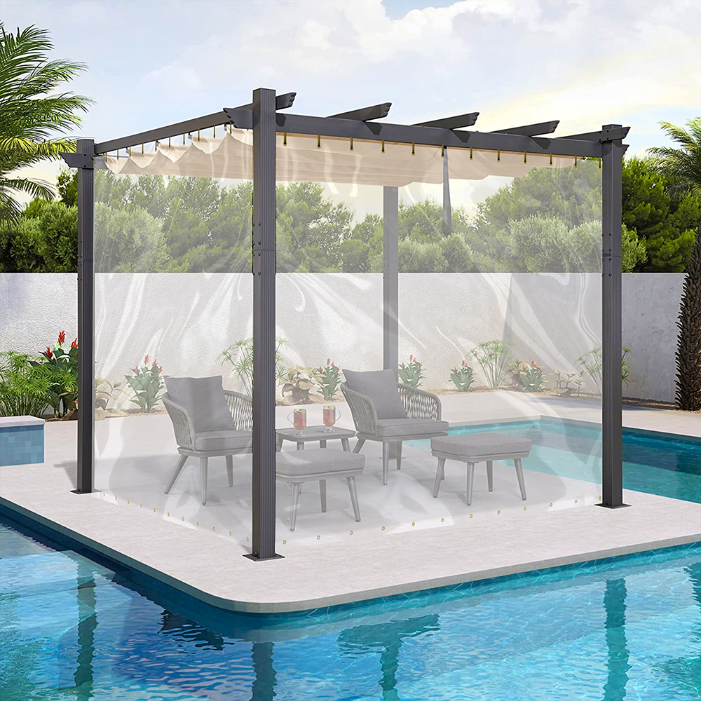 Buy Clear Vinyl Curtains - Outdoor Plastic Curtains | Covers & All