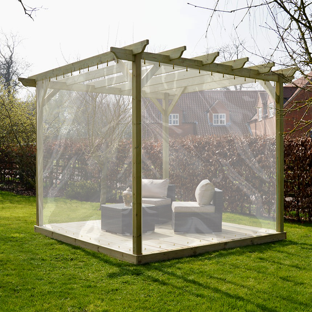 Buy Clear Vinyl Curtains - Outdoor Plastic Curtains | Covers & All