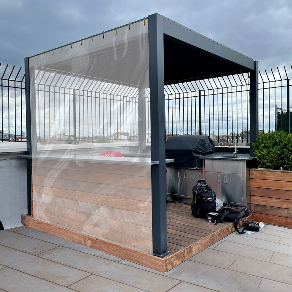 Buy Clear Vinyl Curtains - Outdoor Plastic Curtains | Covers & All