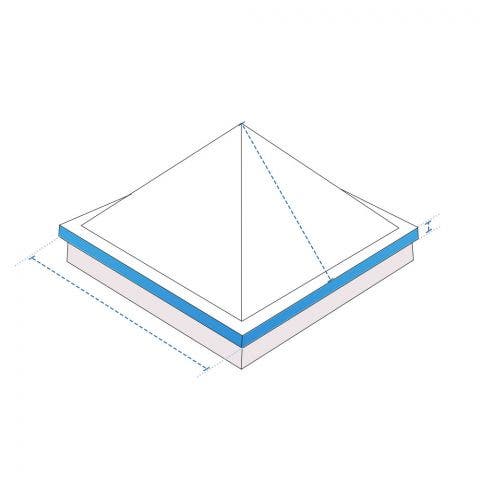 Buy Custom Pyramid Skylight Covers & Get 20% Off | Covers & All