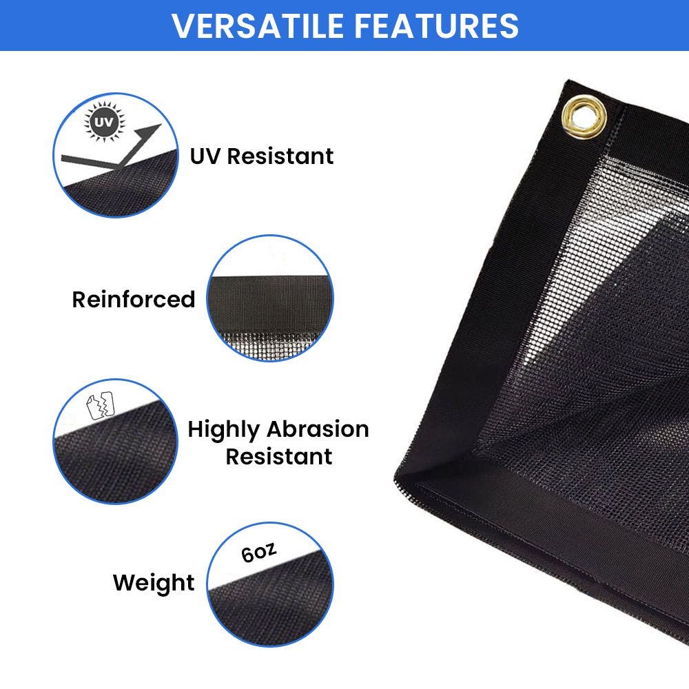 Custom Mesh Tarps - Shade Tarp with Grommets & GET 20% OFF | Covers & All