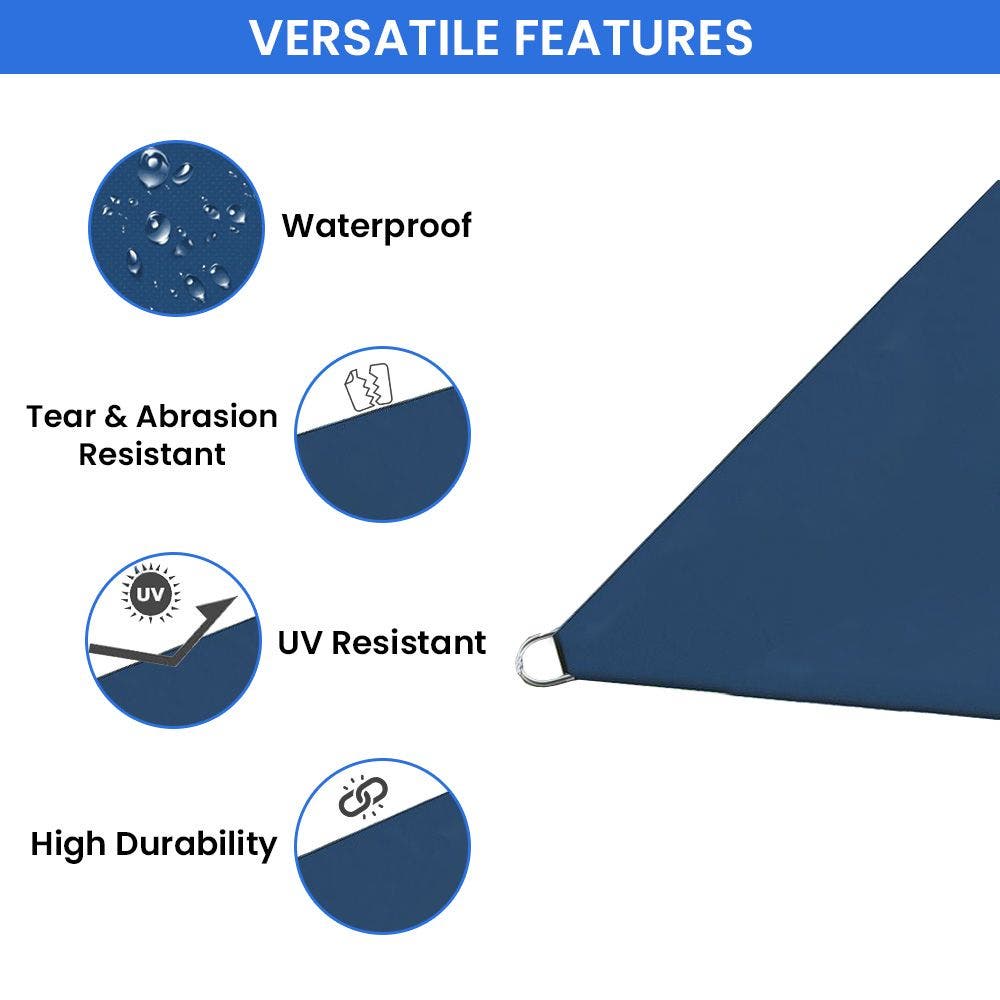 Premium Quality Square Waterproof Sun Shade Sail | Covers & All