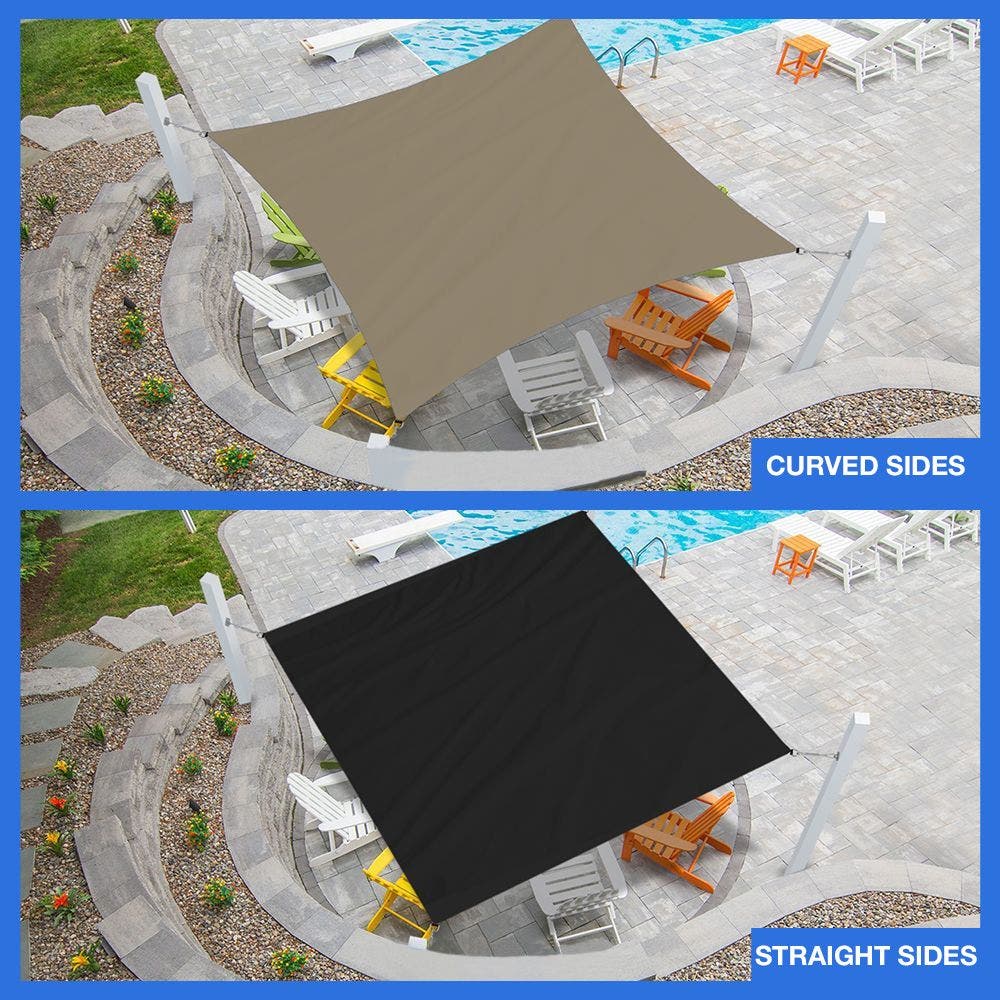 Premium Quality Square Waterproof Sun Shade Sail | Covers & All