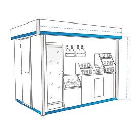 Shop One Side Opne Retail Merchandize Unit Covers | Coversandall