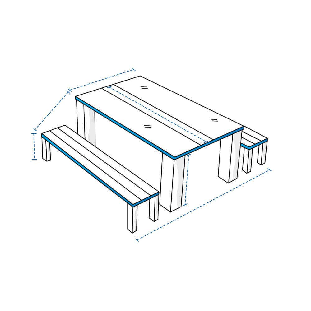 Custom Dining Table Covers - Design 5 | Covers & All