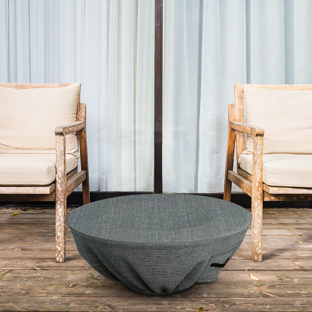 Shop Round Fire Bowl Covers - Custom Fire Pit Covers at Coversandall