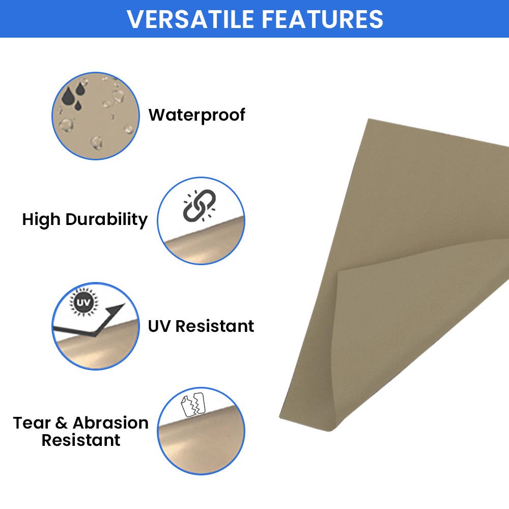 Custom Size Waterproof Rectangular Fire Pit Covers - Coversandall.