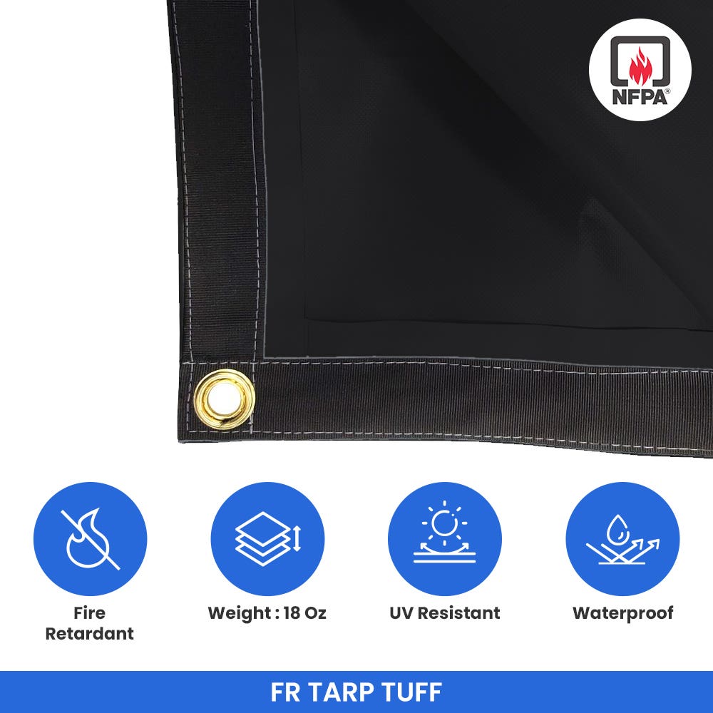 Fire Retardant Vinyl Tarp - Durable Protection & Safety | Covers & All