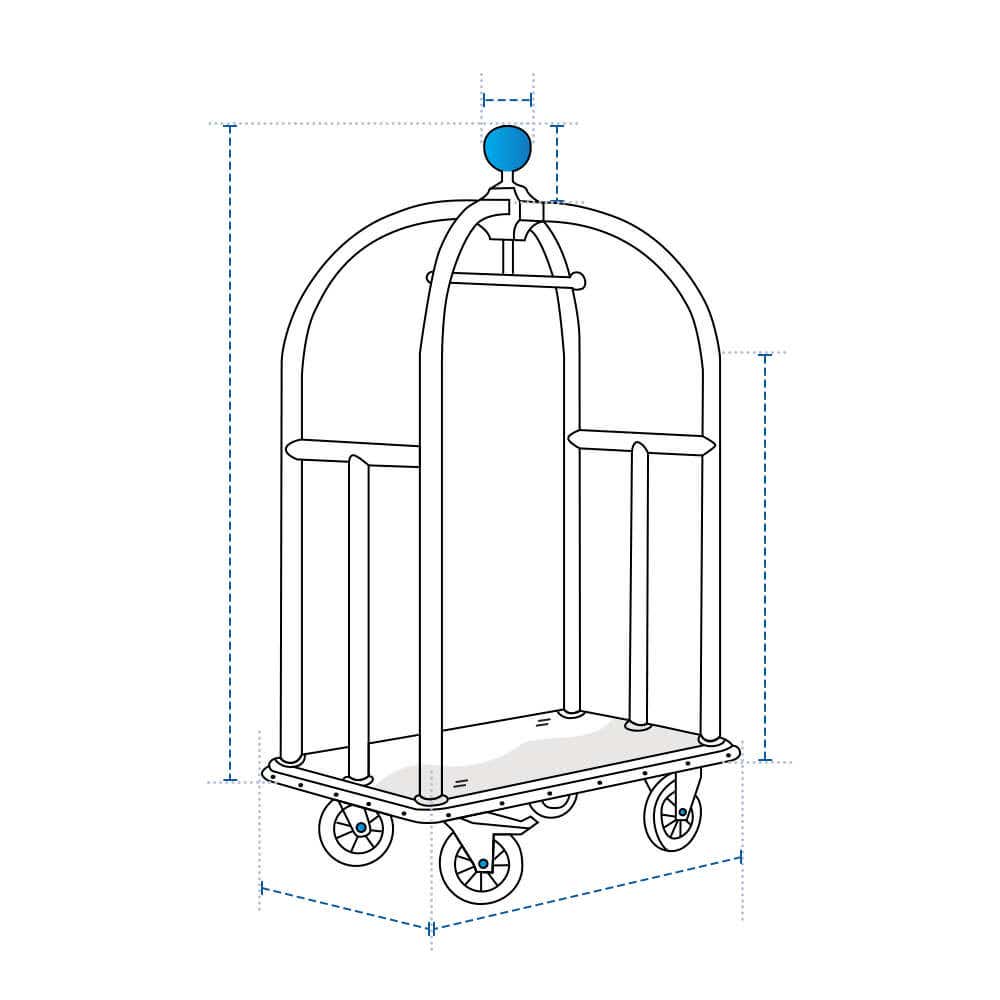 Hotel Luggage Cart Custom Covers at 20% Off Today | Covers & All