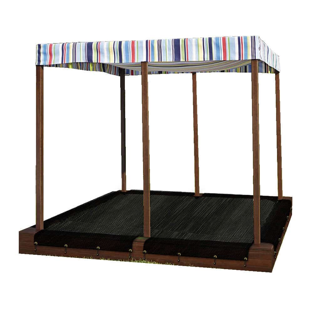 Buy Custom 6 Pole Mesh Sandbox Covers Online from Coversandall