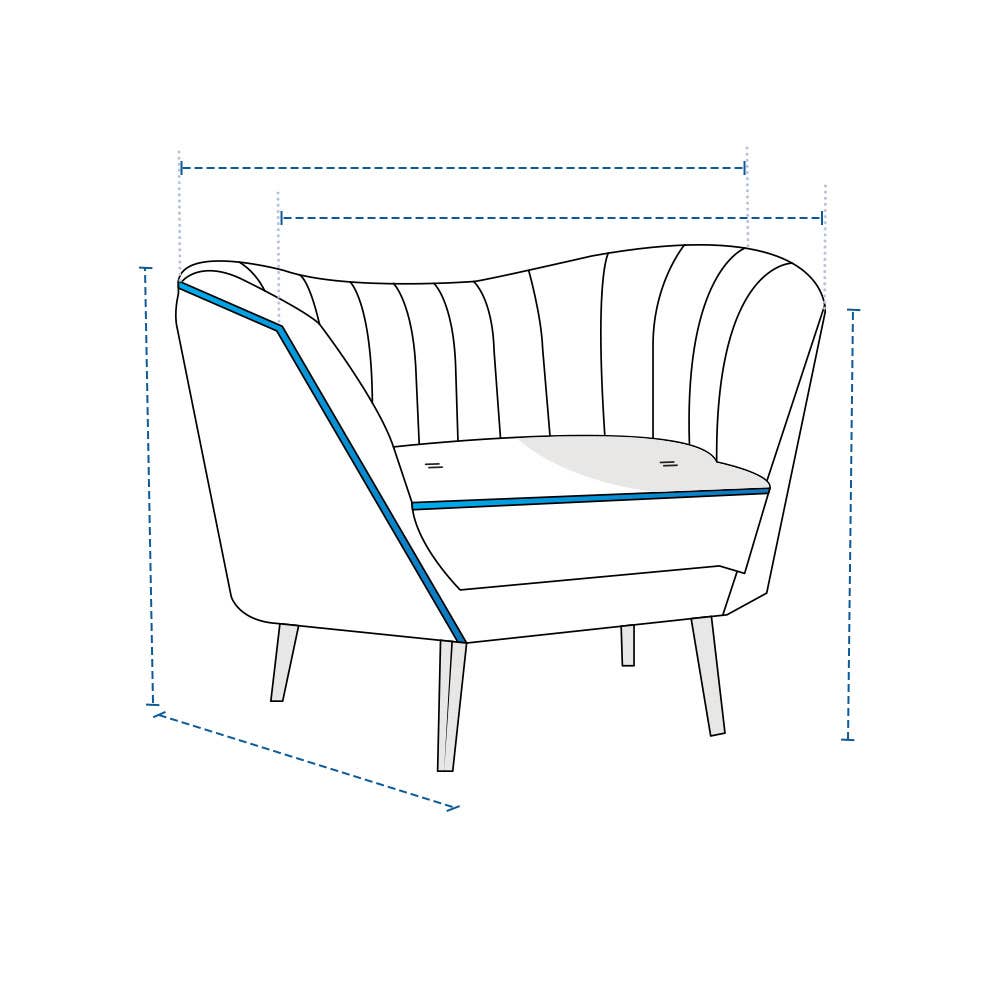 Buy Custom Modular Club Chair Covers - Design 5 | Coversandall