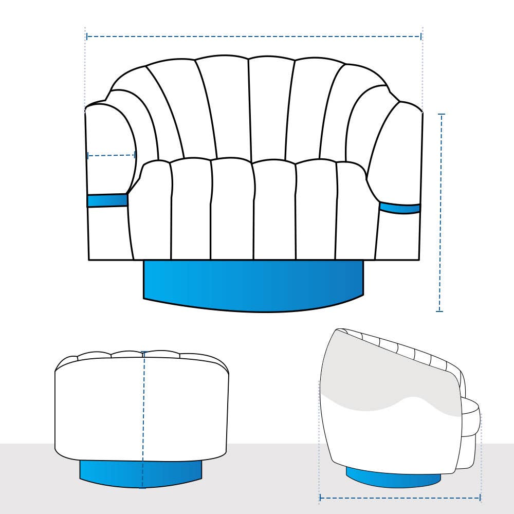 Buy Custom Modular Club Chair Covers - Design 3 | Coversandall