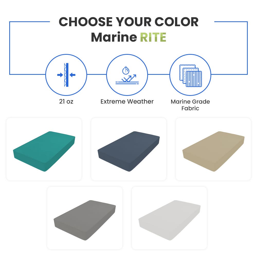 Rectangle Boat Cushion - Get 20% Off Today | Covers & All