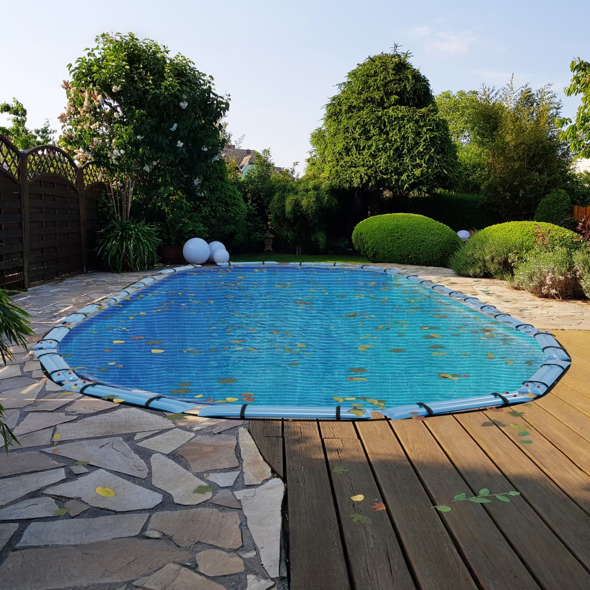 Oval Leaf Net Pool Covers for Inground Pools | Covers & All