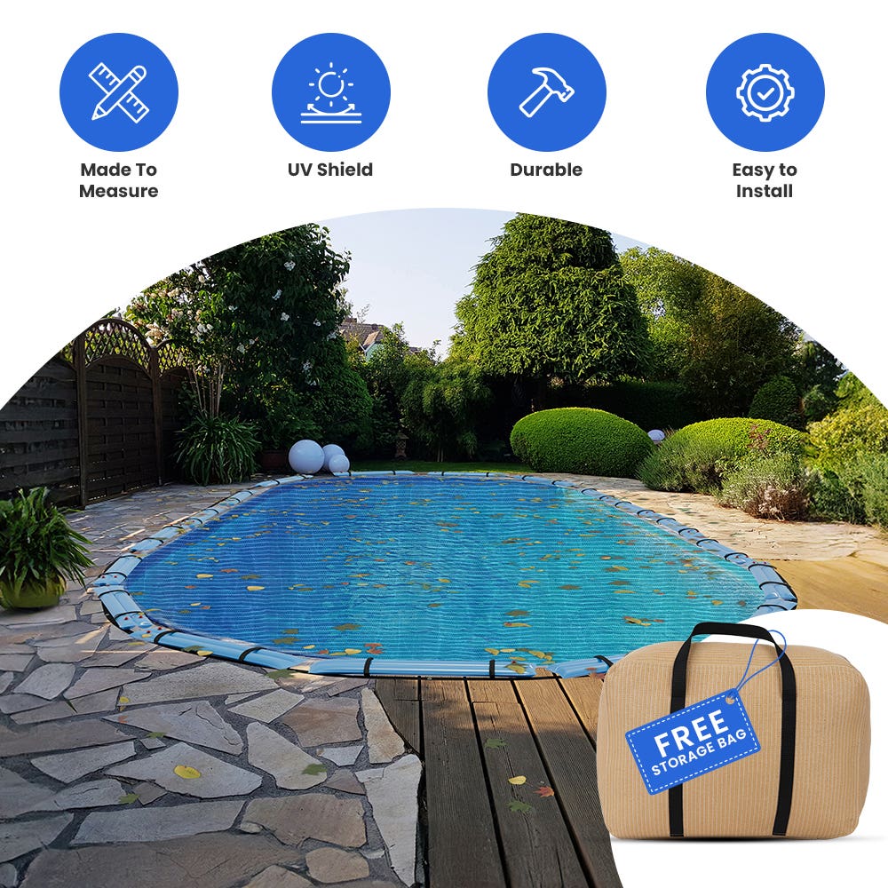 Oval Leaf Net Pool Covers for Inground Pools | Covers & All