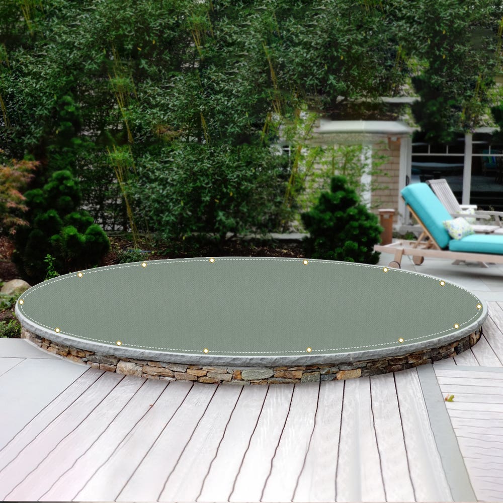 Custom Round Canvas Tarps & Get 20% Off | Covers & All