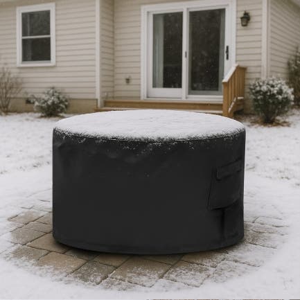 gas fire table cover