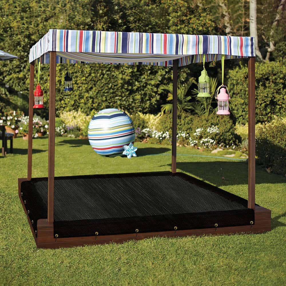 Mesh Sandbox Covers with 4 Pole Cut-Out - at 20% Off| Covers