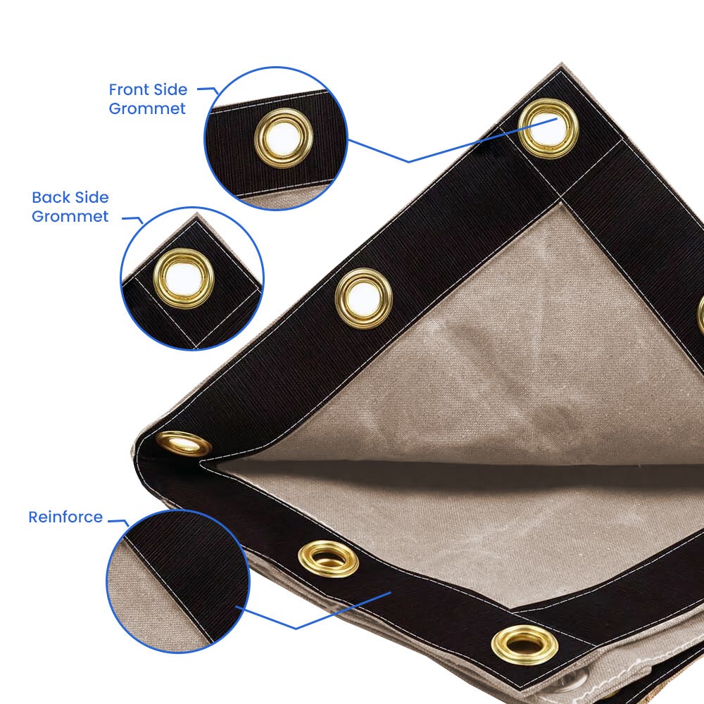 Buy 8' x 10' Canvas Tarp 16oz at Best Price | Covers & All