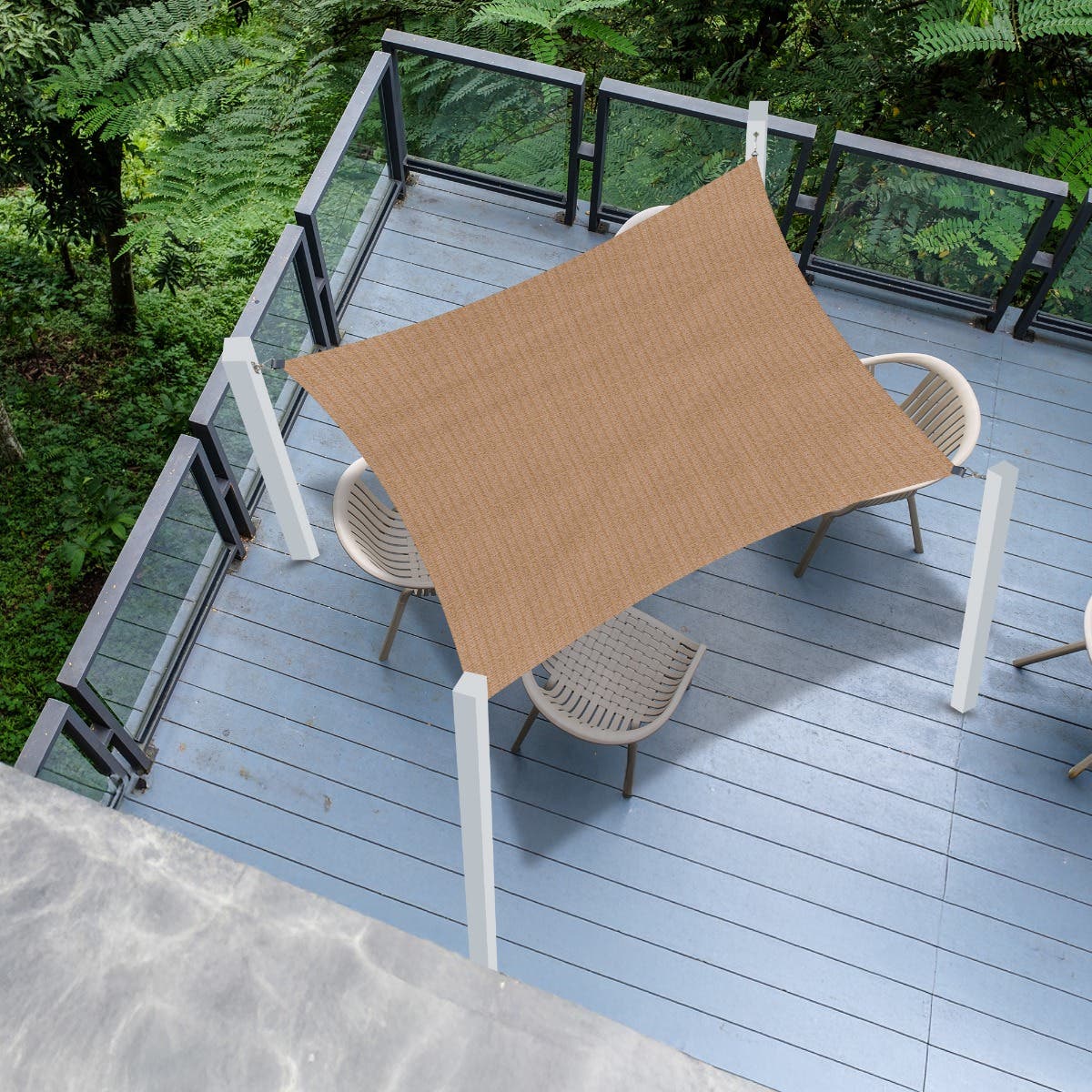 Custom Square Sun Shade Sails & Get 20% Off | Covers & All