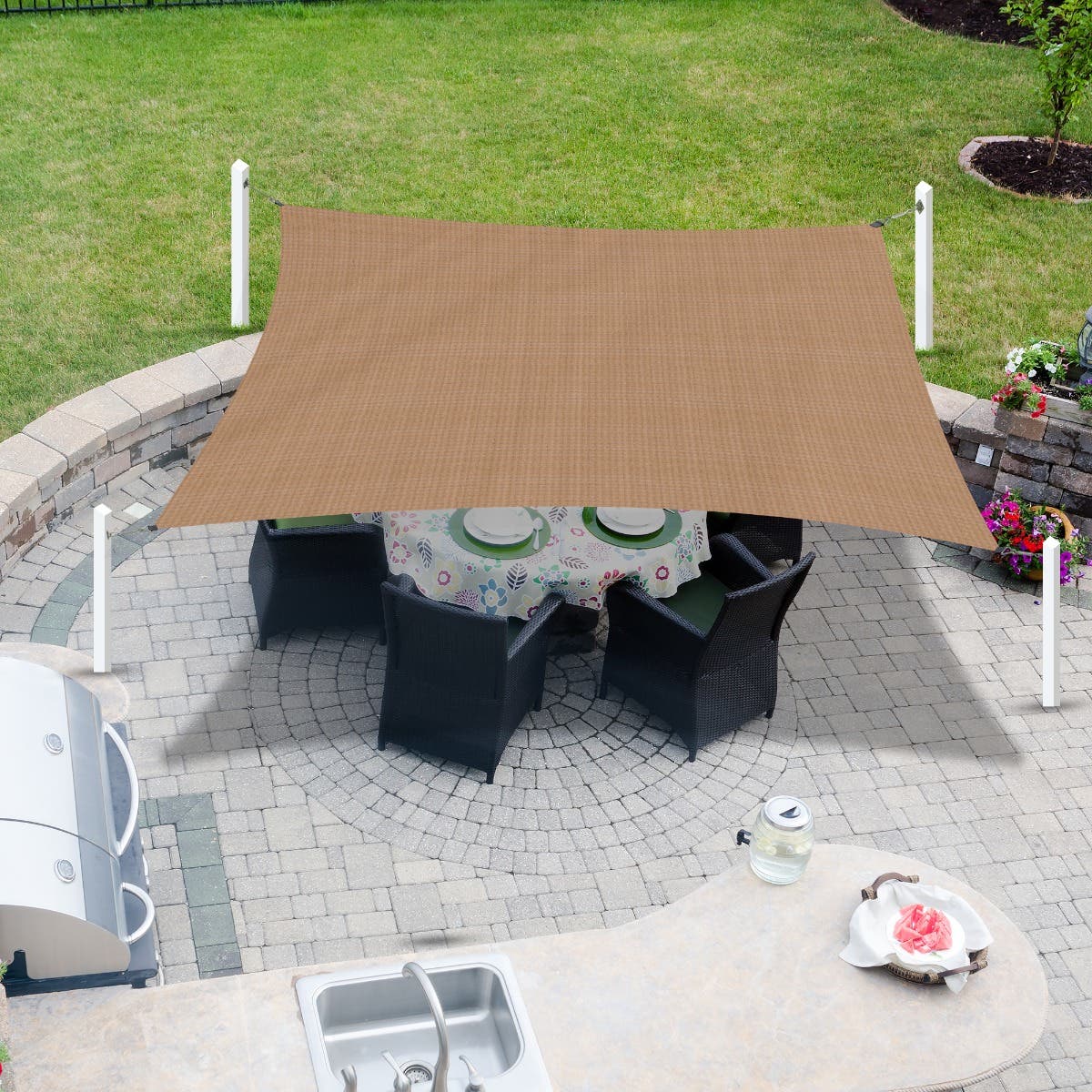 Custom Sun Shade Sails Rectangle & Get Upto 20% Off | Covers & All